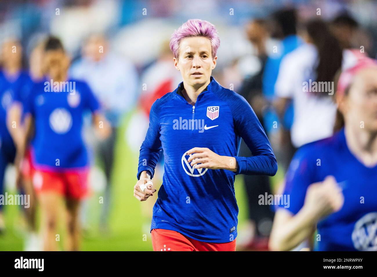 the United States forward Megan Rapinoe (15) during the Victory Tour ...