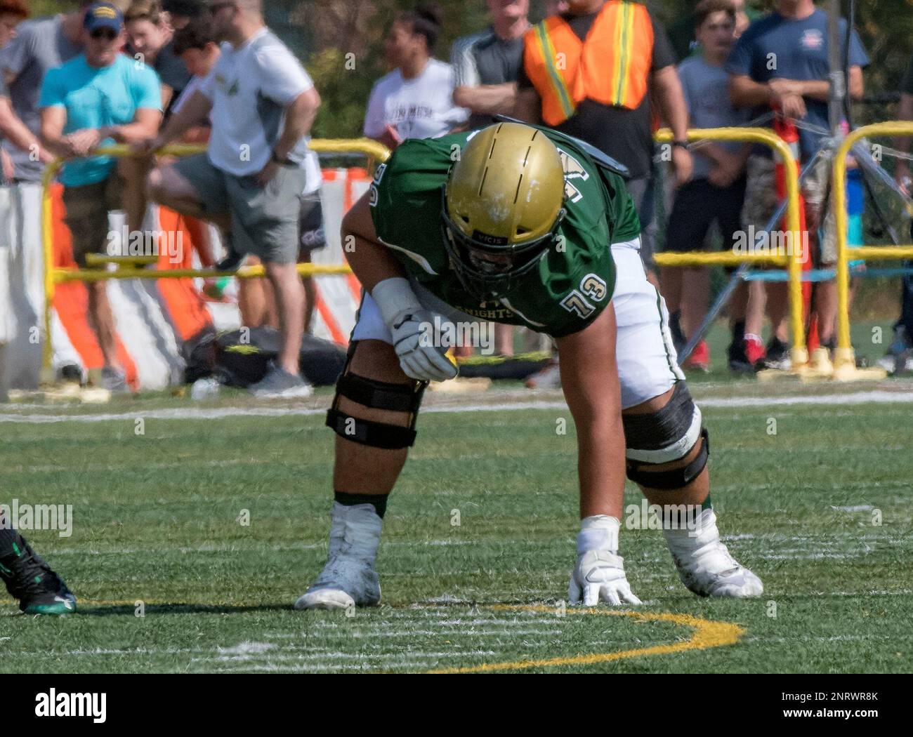 MONTVALE, NJ - SEPTEMBER 28: St. Joseph Regional Green Knights ...