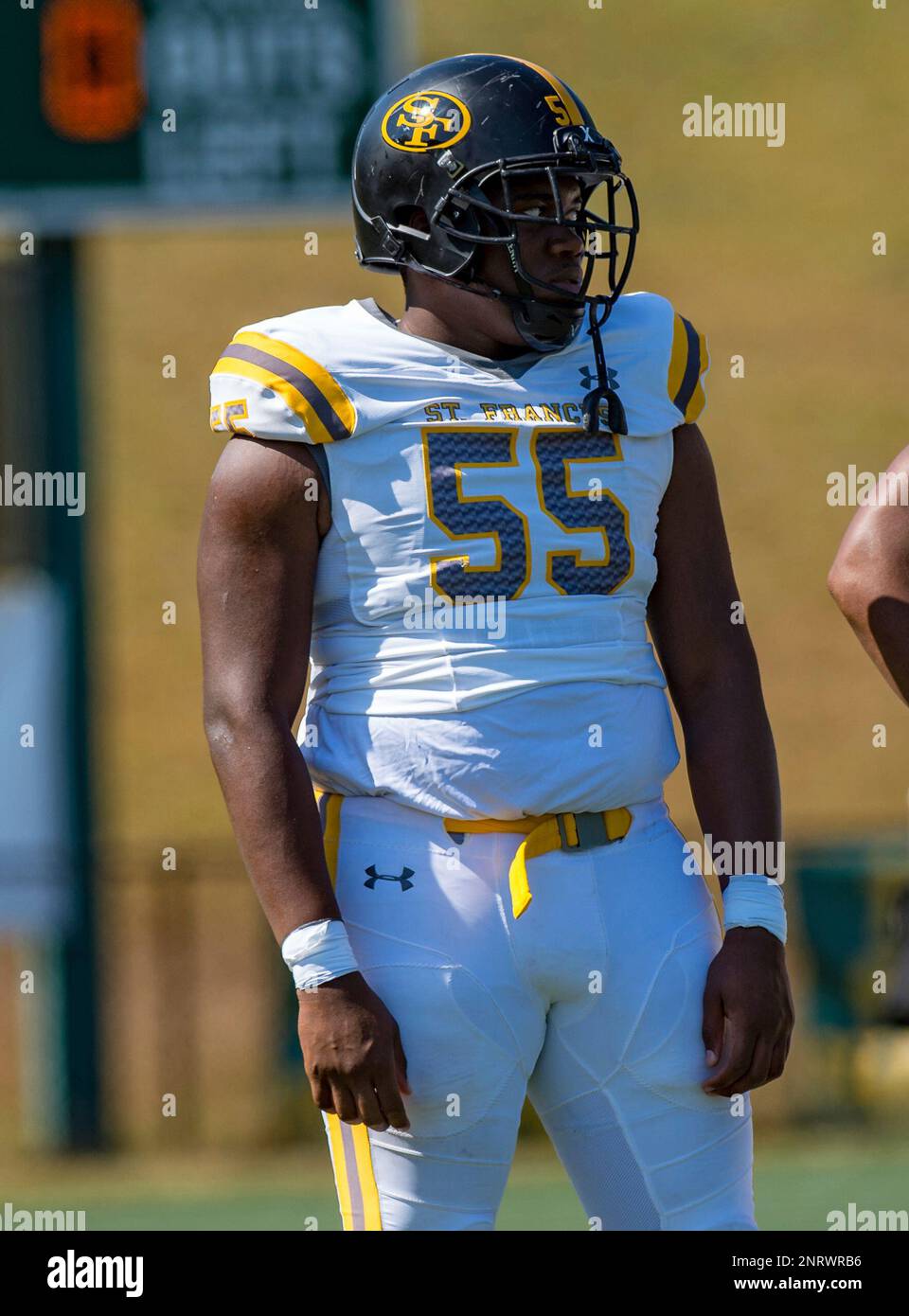 MONTVALE, NJ - SEPTEMBER 28: St. Frances Academy Panthers defensive ...