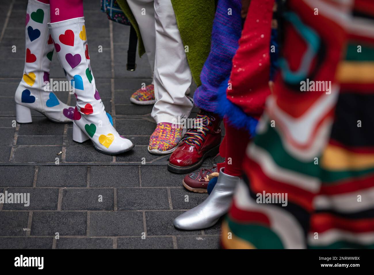 London Colour Walk at Old Spitalfields Market, London, UK Stock Photo ...