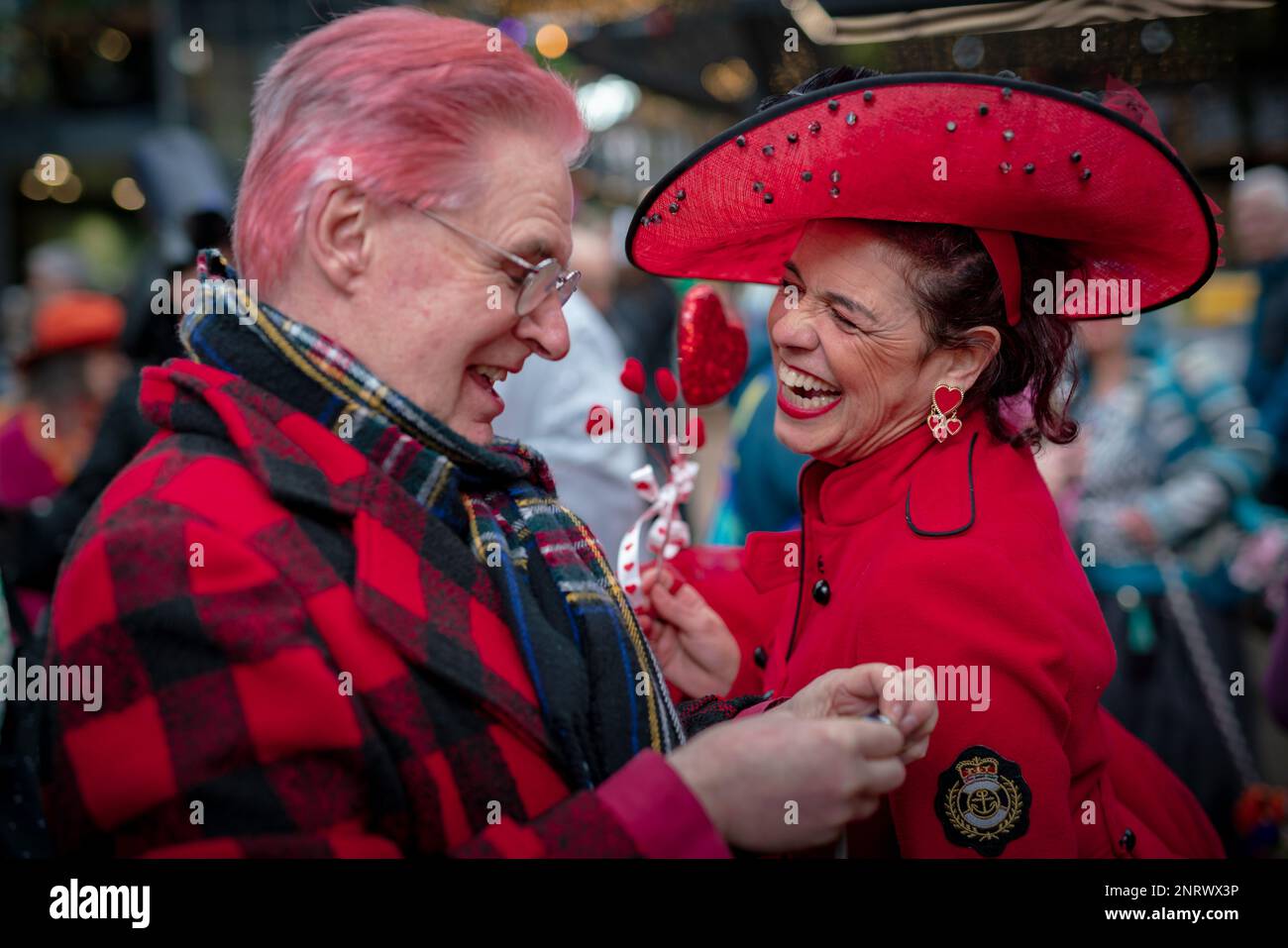 London Colour Walk at Old Spitalfields Market, London, UK Stock Photo ...
