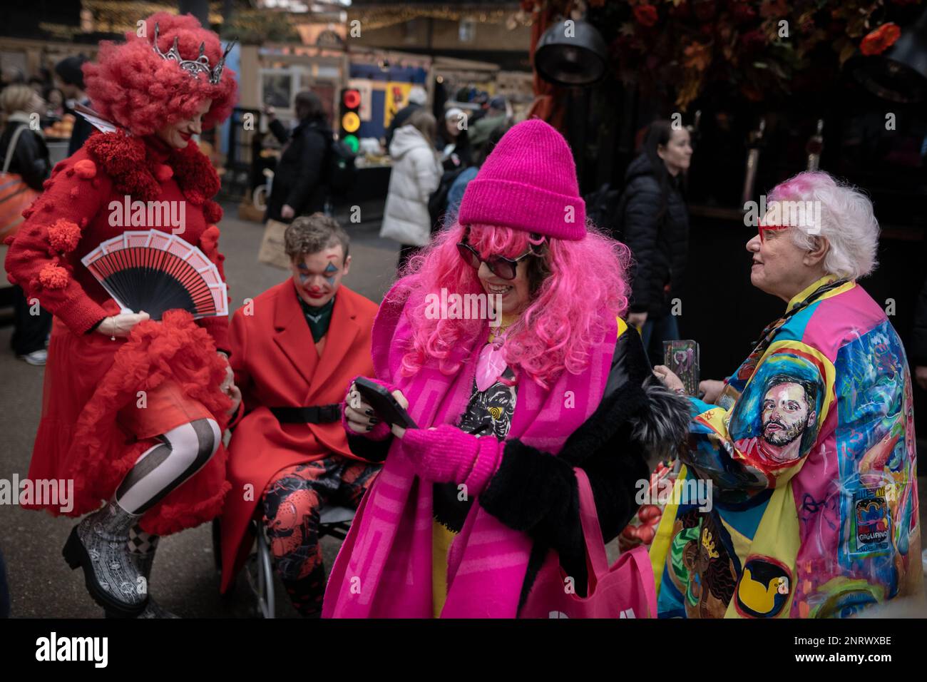 London Colour Walk at Old Spitalfields Market, London, UK Stock Photo ...