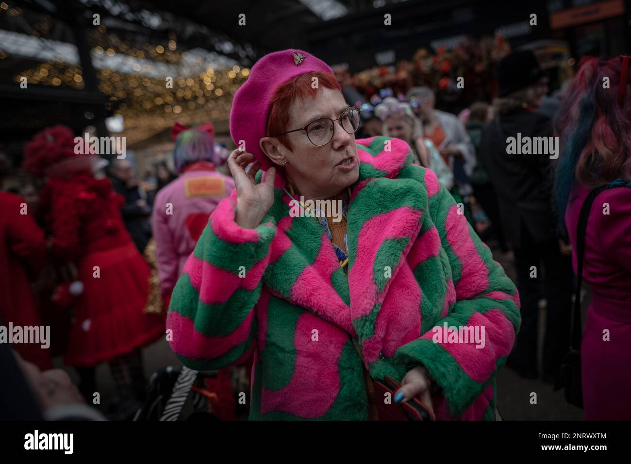 London Colour Walk at Old Spitalfields Market, London, UK Stock Photo ...