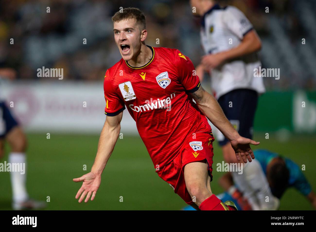 GOSFORD, AUSTRALIA - OCTOBER 02: Adelaide United midfielder Riley ...