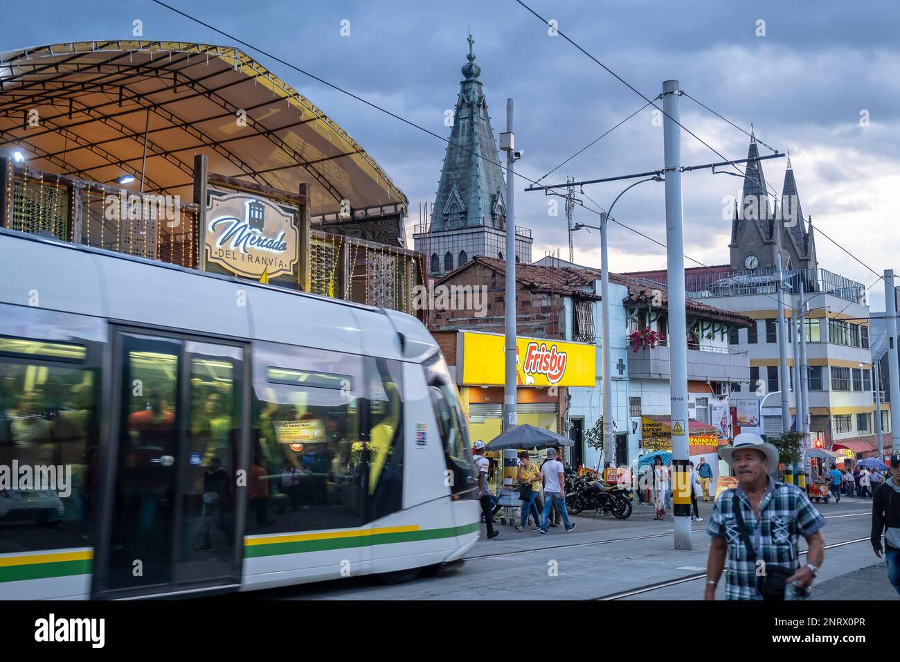 Ayacucho tram, tramway, street car, in Ayacucho avenue, 49 b street ...