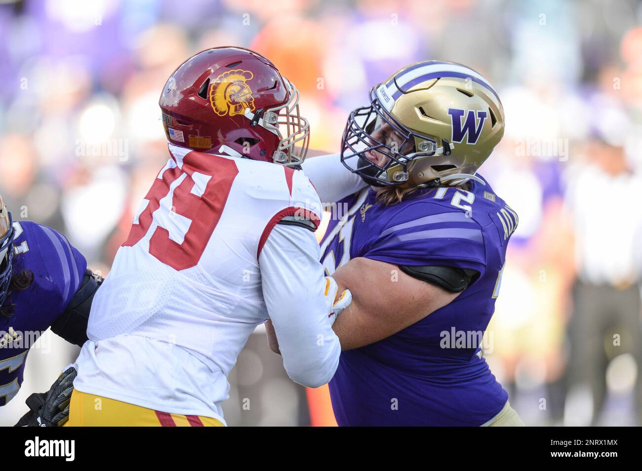 SEATTLE, WA - SEPTEMBER 28: Washington Huskies offensive lineman Trey ...