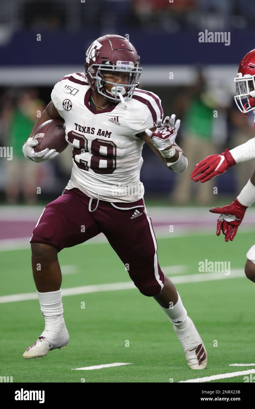 ARLINGTON, TX - SEPTEMBER 28: Texas A&M Aggies running back Isaiah ...