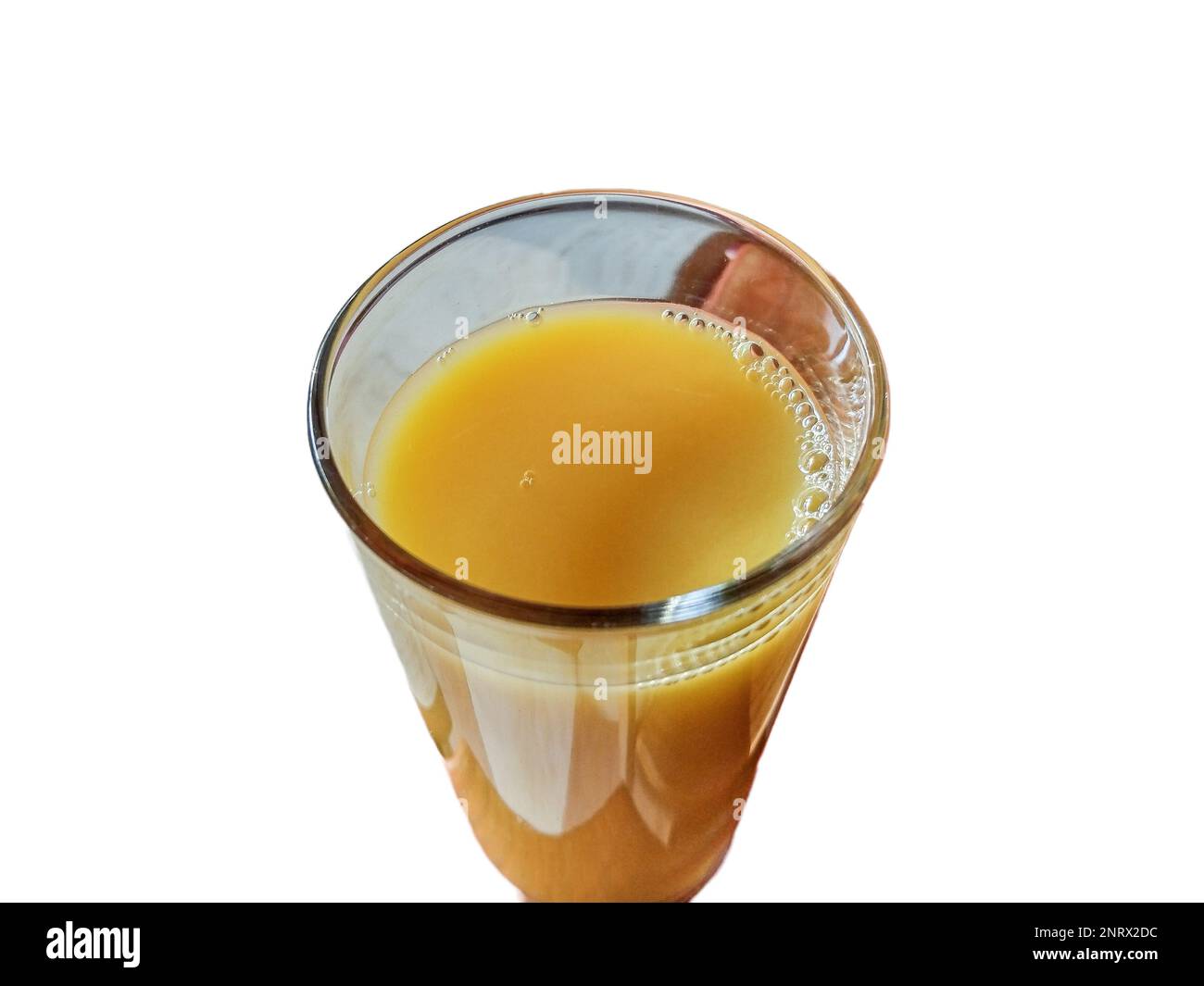 orange juice in a glass isolated on white background Stock Photo - Alamy