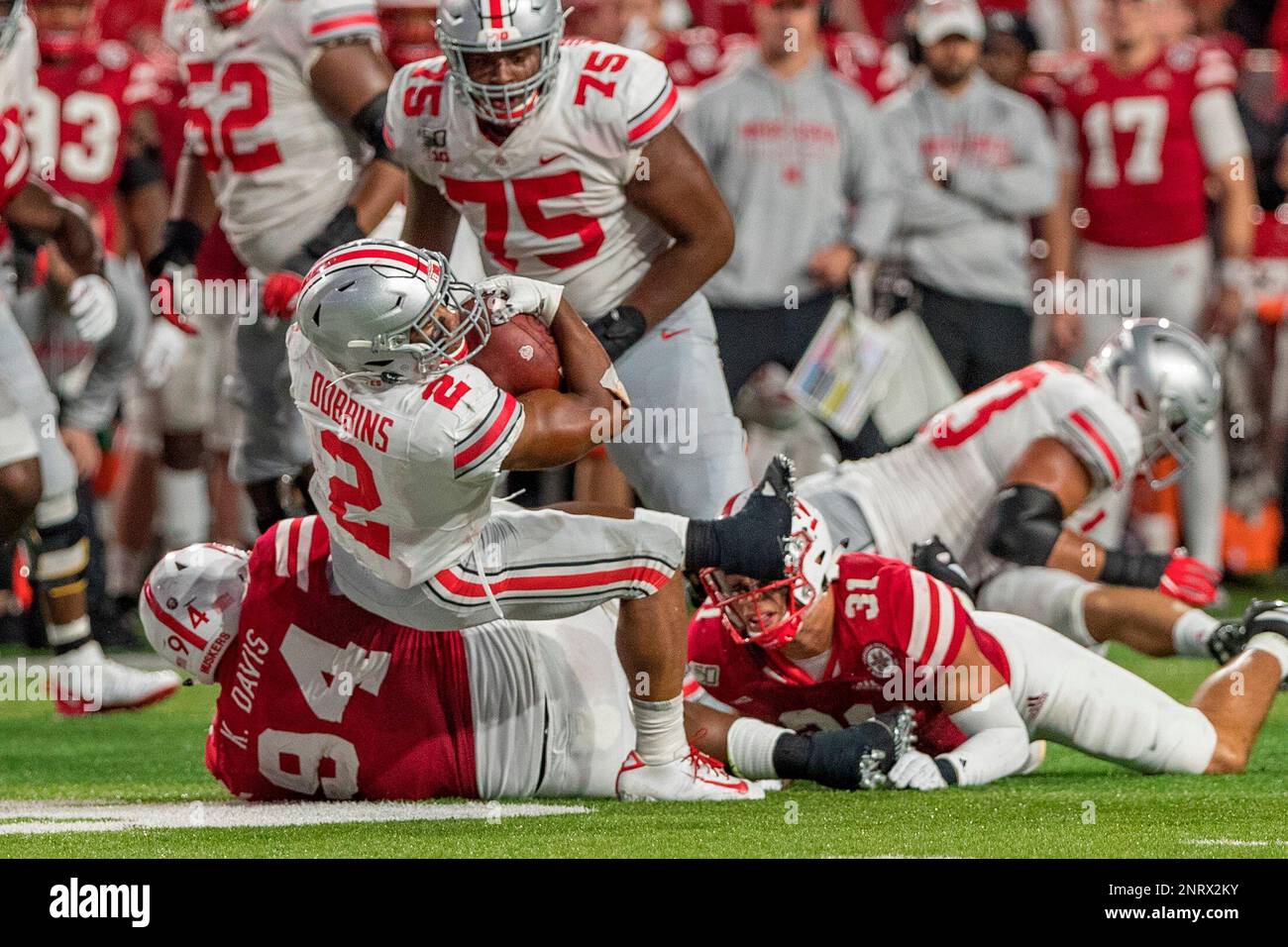 September 28, 2019, Lincoln, Nebraska, U.S: Ohio State Buckeyes running ...