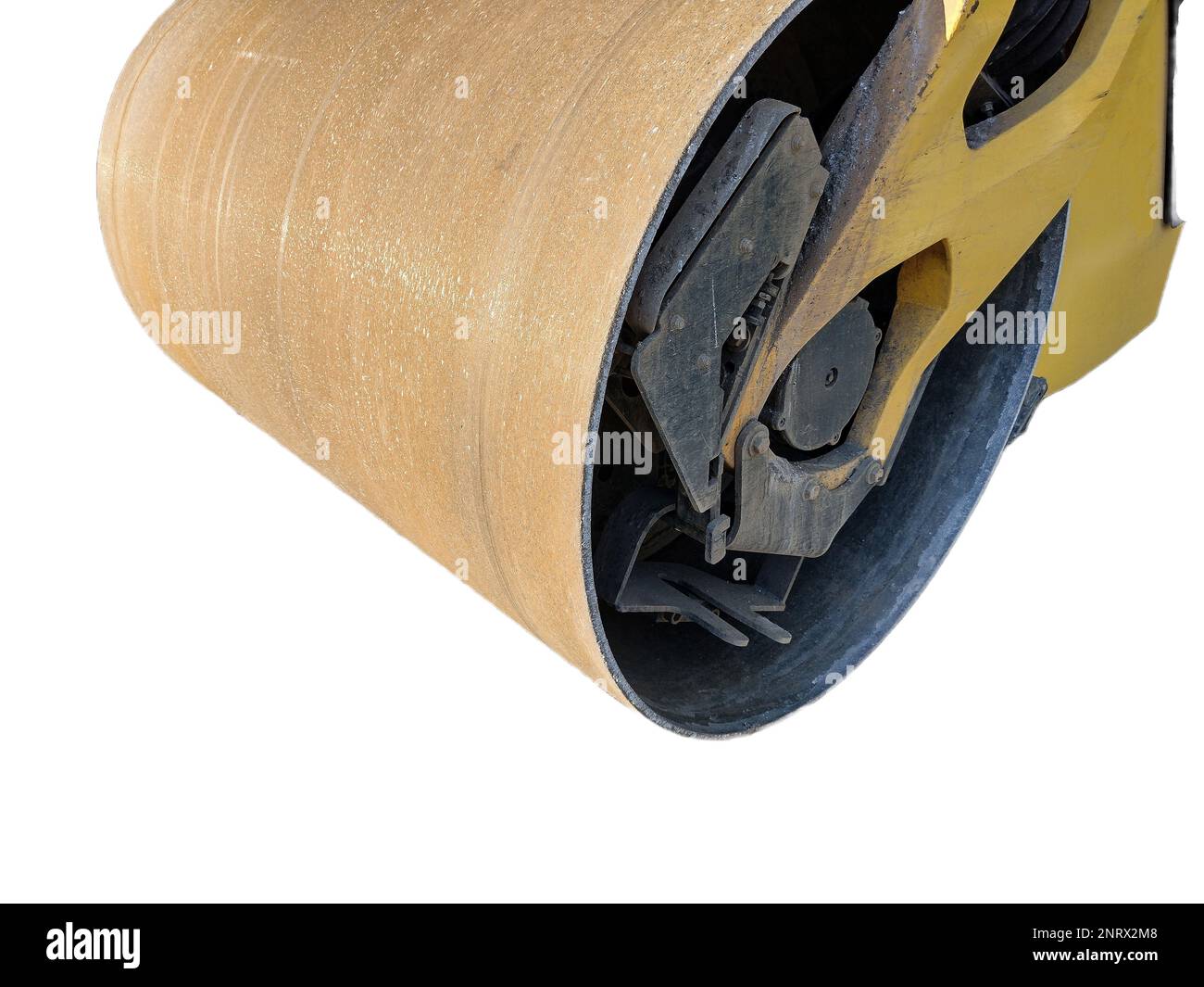 asphalt compactor isolated on white background Stock Photo - Alamy