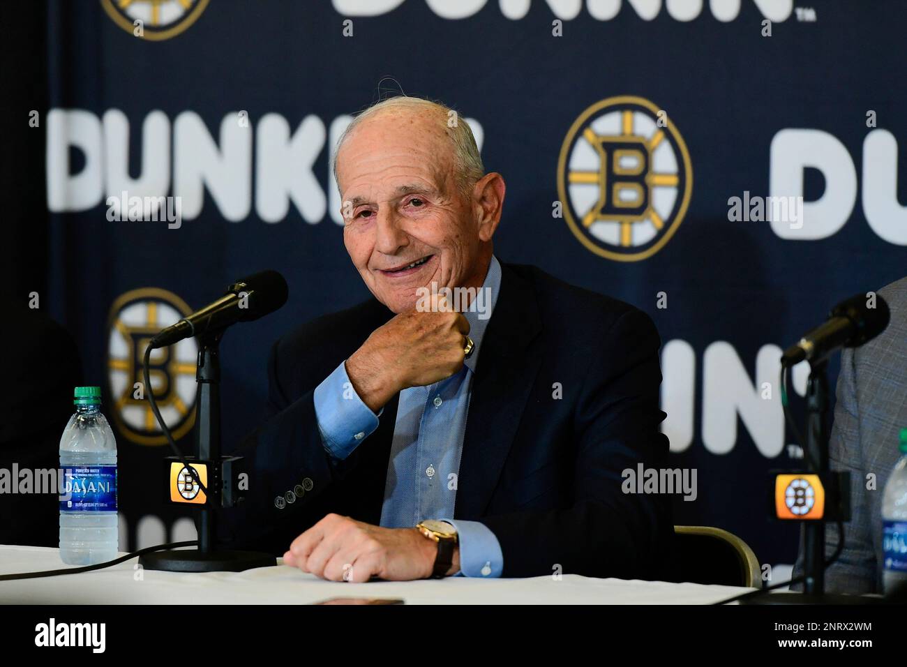 October 1, 2019: Boston Bruins owner Jeremy Jacobs answers questions ...