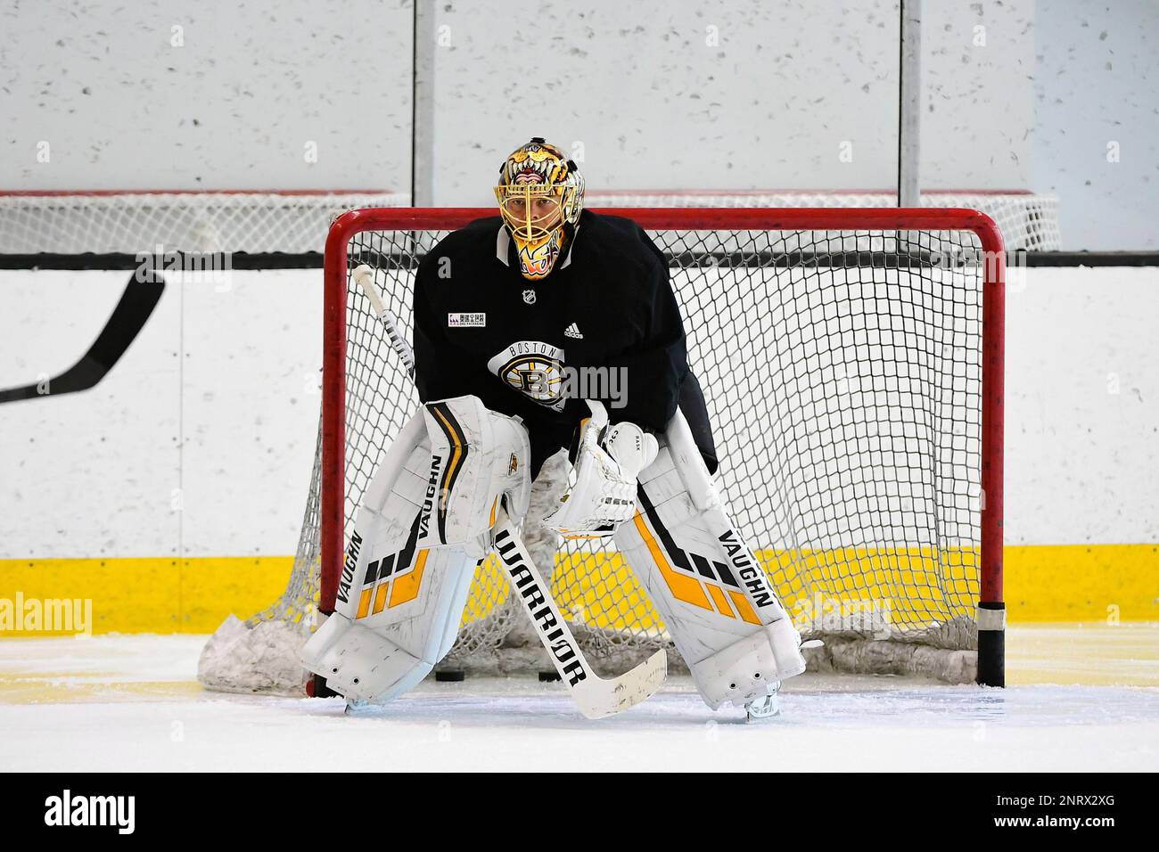 October 1, 2019: Boston Bruins goaltender Tuukka Rask (40) takes part ...