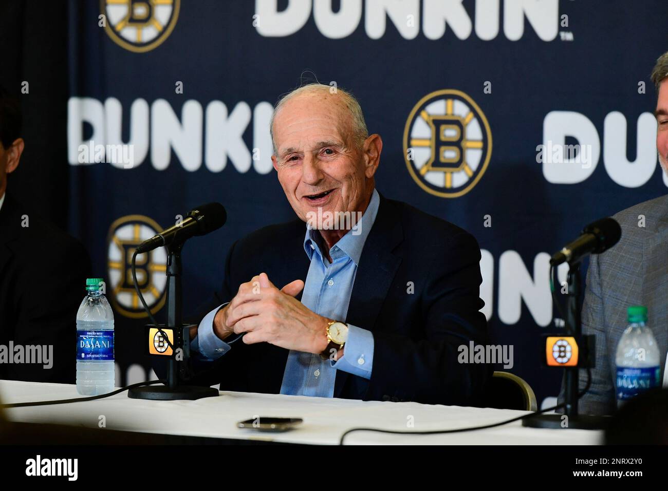 October 1, 2019: Boston Bruins owner Jeremy Jacobs answers questions ...