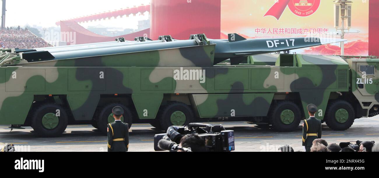 The DF-17 is appeared during a military parade to celebrate the 70th ...