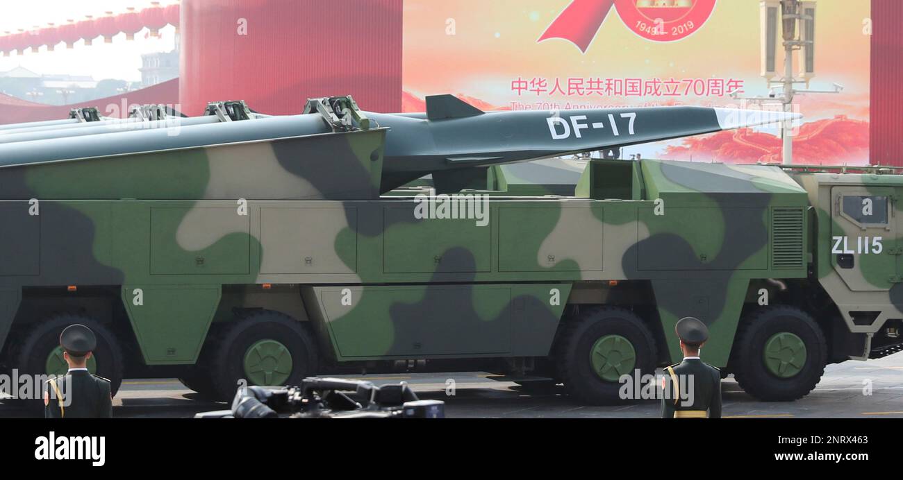 The DF-17 is appeared during a military parade to celebrate the 70th ...