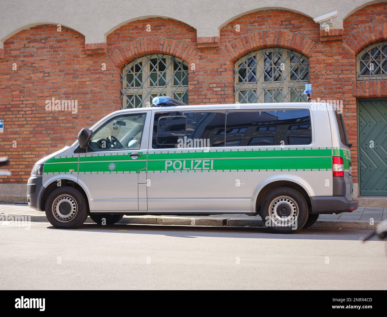 Munich, Germany - August 5, 2022 : german police car van. Police ...