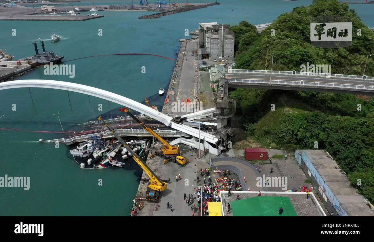 This image made from video provided by Taiwan's Military News Agency ...