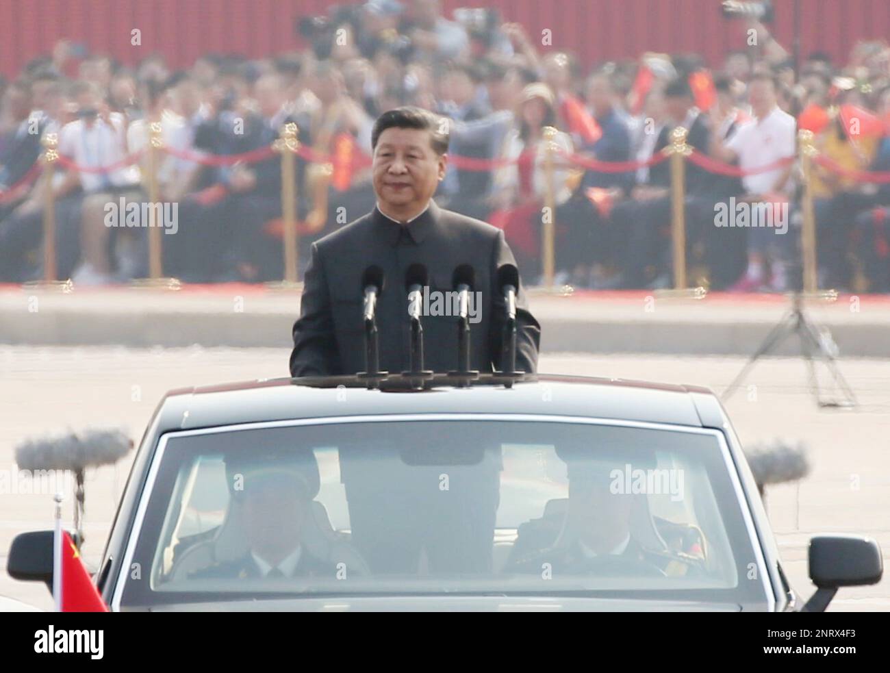 China's President Xi Jinping attends a military parade to celebrate the ...