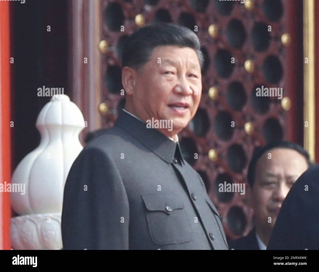 China's President Xi Jinping attends a military parade to celebrate the ...