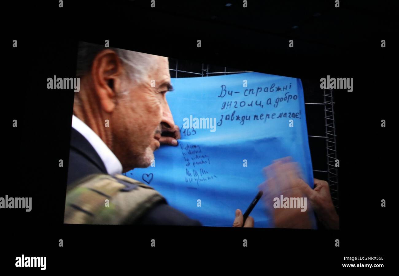 Non Exclusive: KYIV, UKRAINE - FEBRUARY 26, 2023 - A still from the ...