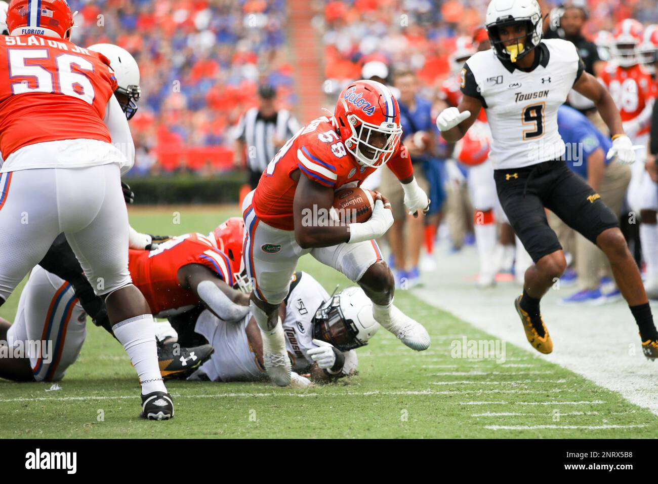 Florida Gators linebacker Jonathan Greenard (58) runs up field after ...