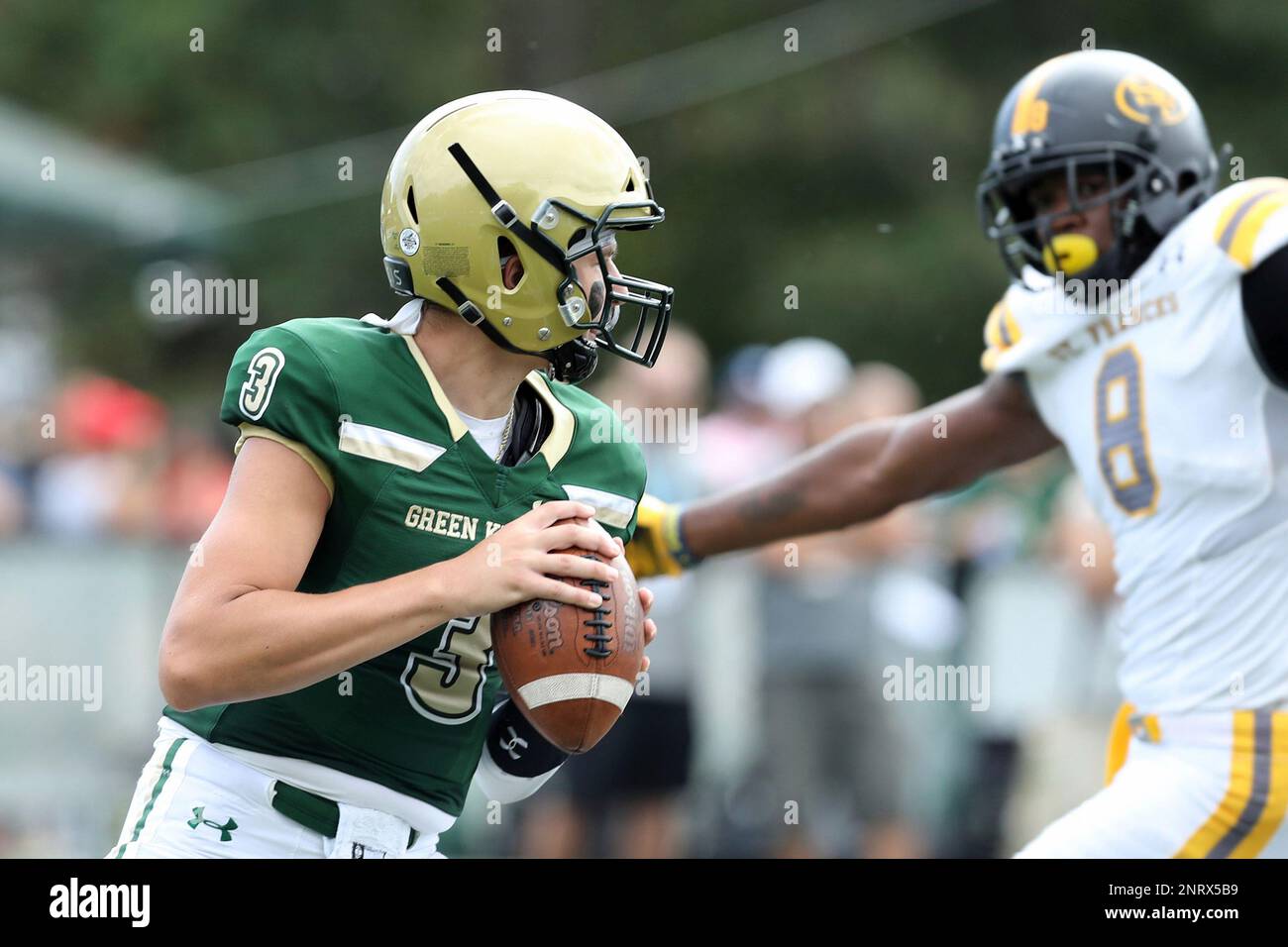 St. Joseph Regional QB Michael Alaimo #3 in action against St. Frances ...