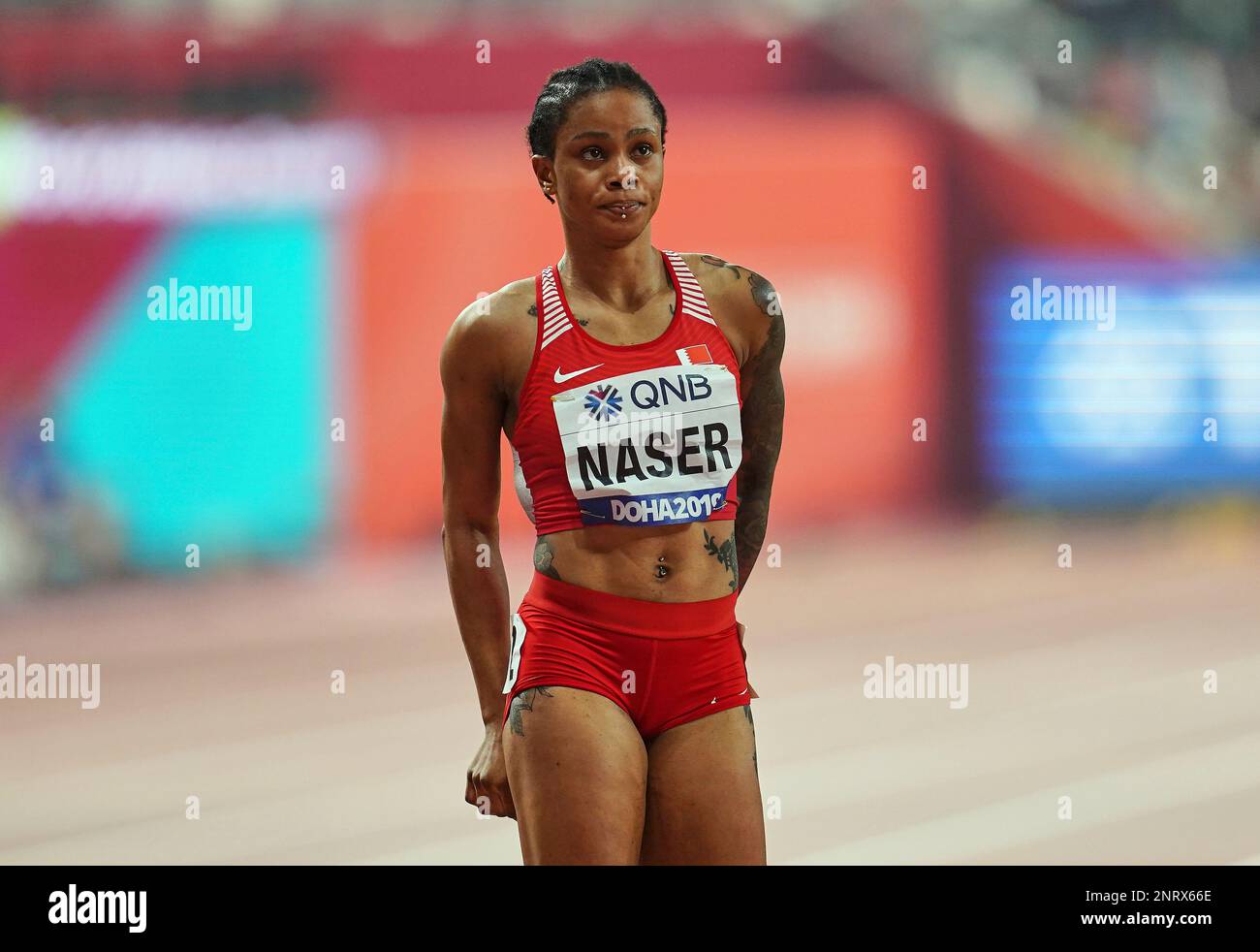 September 30, 2019: Salwa Eid Naser of Bahrain competing in the 400 ...