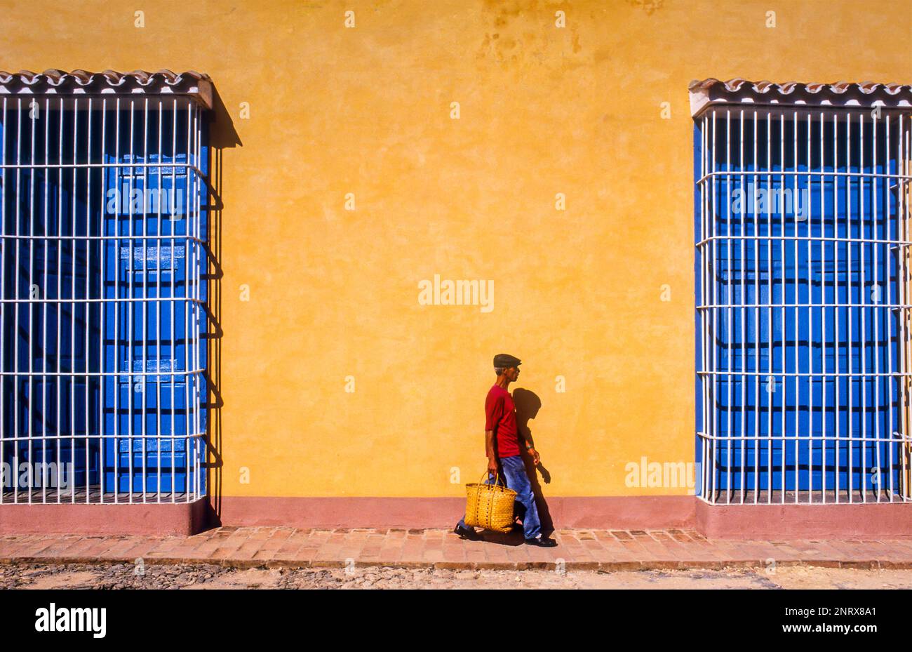 Street scene, in R Martinez Villena street, Trinidad, Cuba Stock Photo ...
