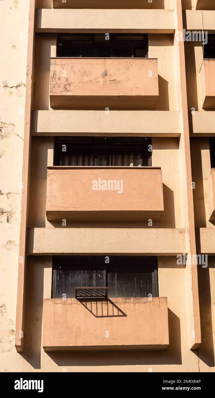 Panjim, Goa, India - January 2023: Exterior facade of an old multi ...