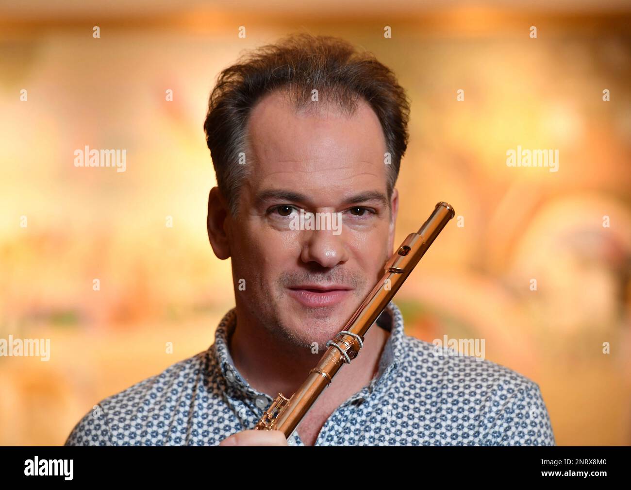 Switzerland's flute player Emmanuel Pahud pose for photo in Tokyo on ...
