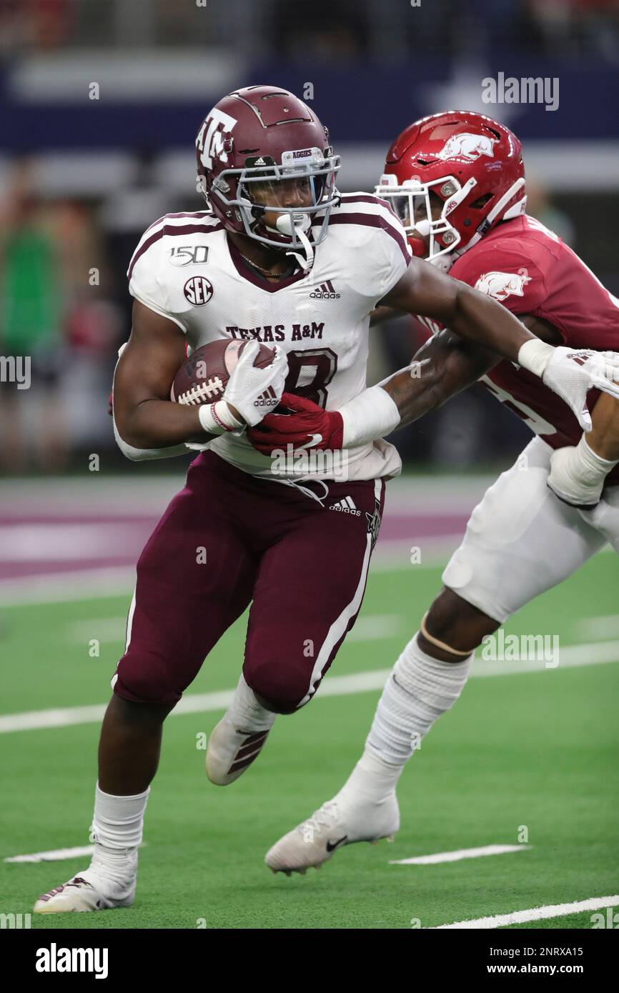 ARLINGTON, TX - SEPTEMBER 28: Texas A&M Aggies running back Jacob ...