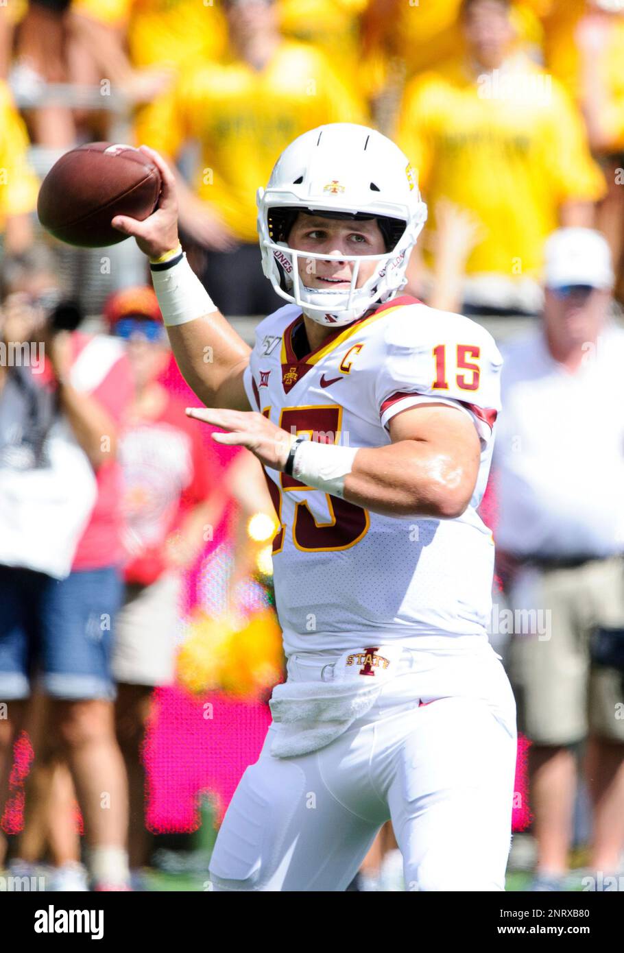 September 28 2019: Iowa State Cyclones quarterback Brock Purdy (15 ...