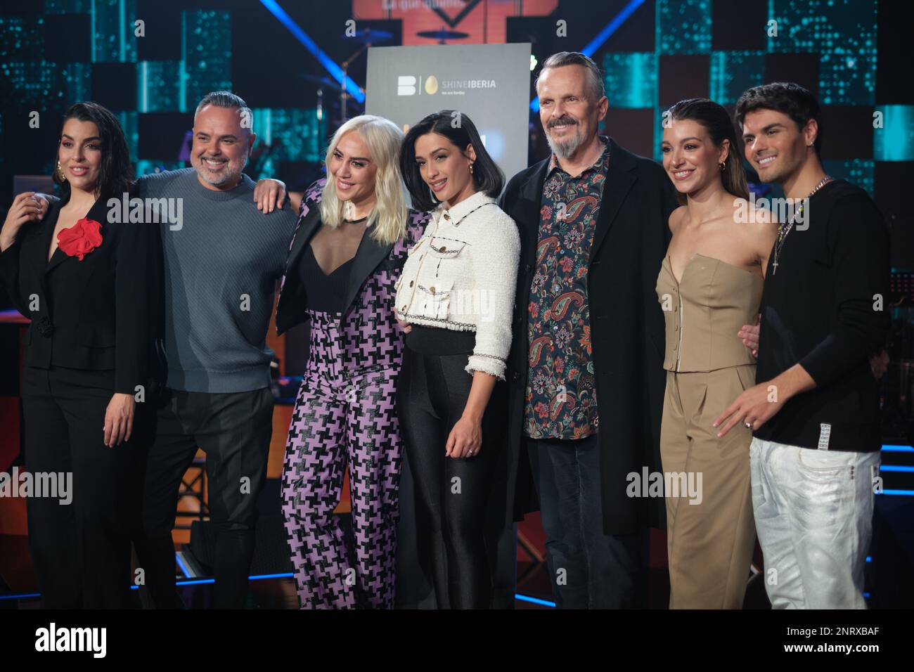 (L-R) Ruth Lorenzo, Juan Magan, Monica Naranjo, Chanel Terrero, Miguel ...
