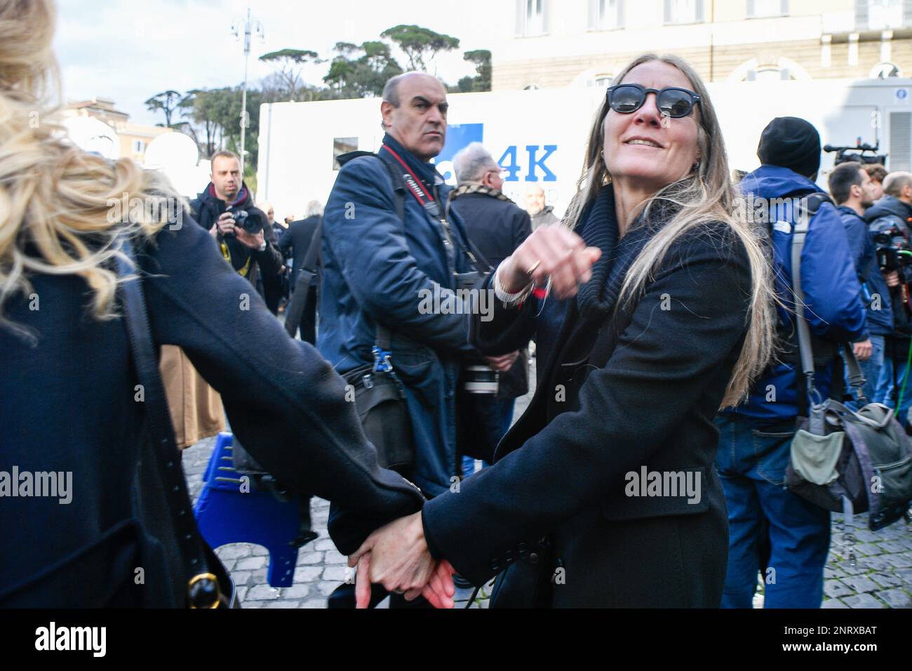 February 27, 2023, Rome, Italy: Camilla the daughter of Maurizio ...