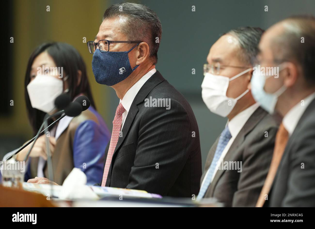 (From left to right) Cathy Chu Man-ling, Permanent Secretary for ...