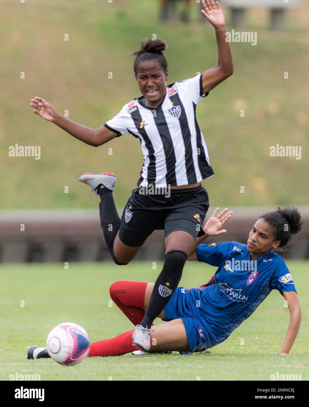 Women's Mineiro Championship - Atletico MG X Futgol - Ana Atletico MG's player during a match ...
