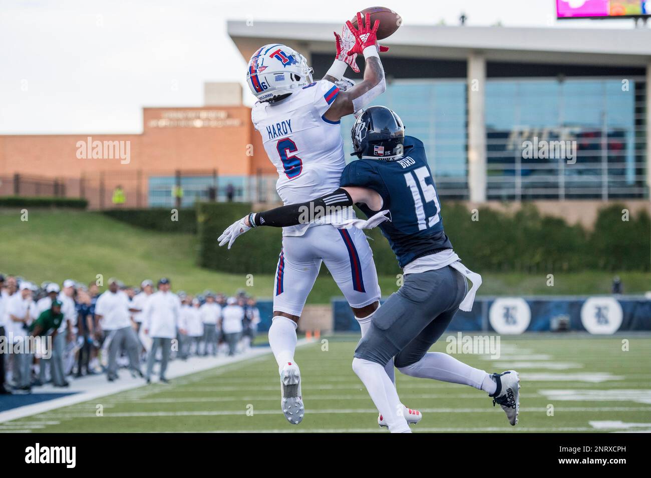 September 28, 2019: Louisiana Tech Bulldogs wide receiver Adrian Hardy ...