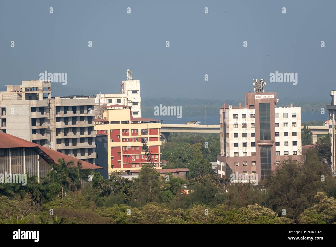 Panjim, Goa, India - January 2023: Modern architecture in green ...