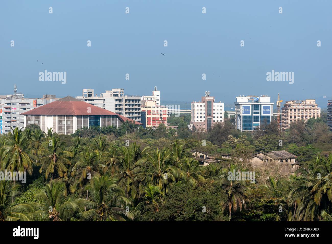 Panjim, Goa, India - January 2023: Skyline of the city of Panaji with ...