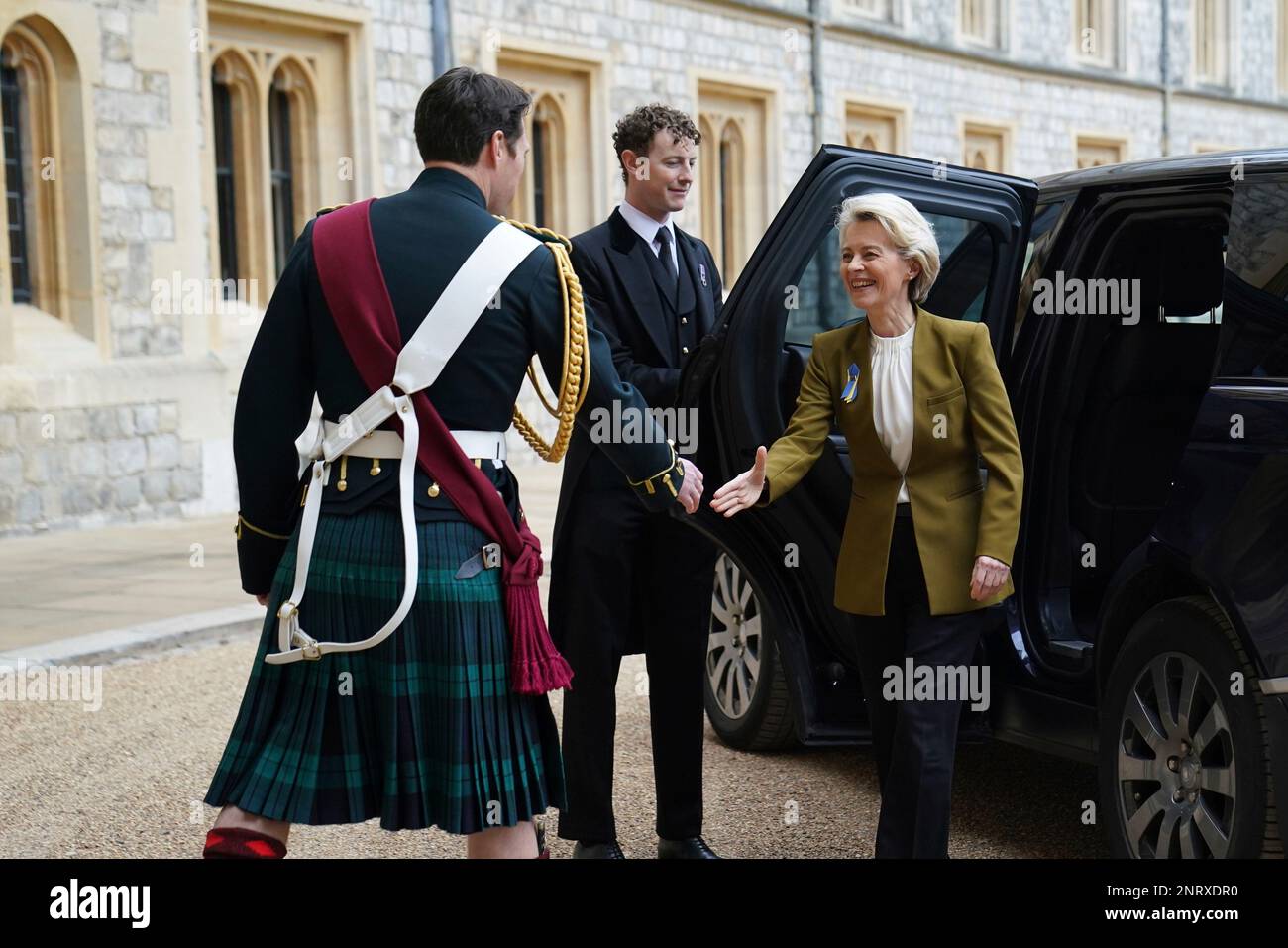 European Commission President Ursula von der Leyen arrives for an ...