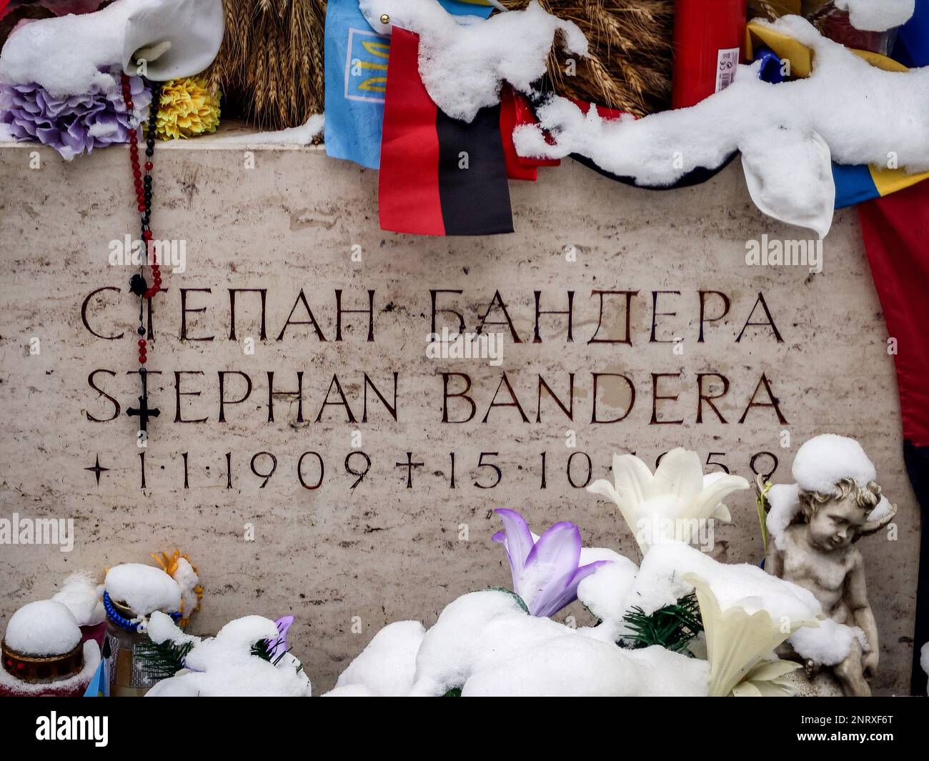 Munich, Bavaria, Germany. 27th Feb, 2023. The grave of Ukrainian ...
