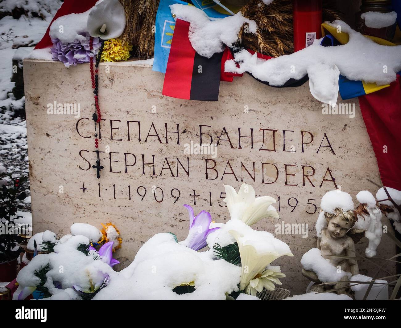 Munich, Bavaria, Germany. 27th Feb, 2023. The grave of Ukrainian ...