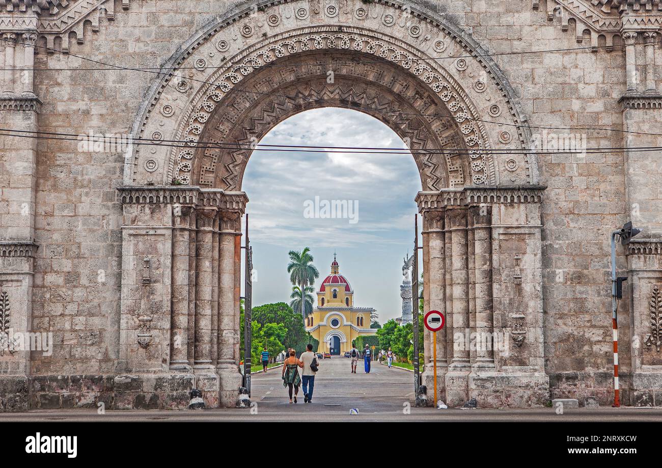 main gate, Cementerio Cristobal Colon, Colon Cemetery, La Habana, Cuba ...