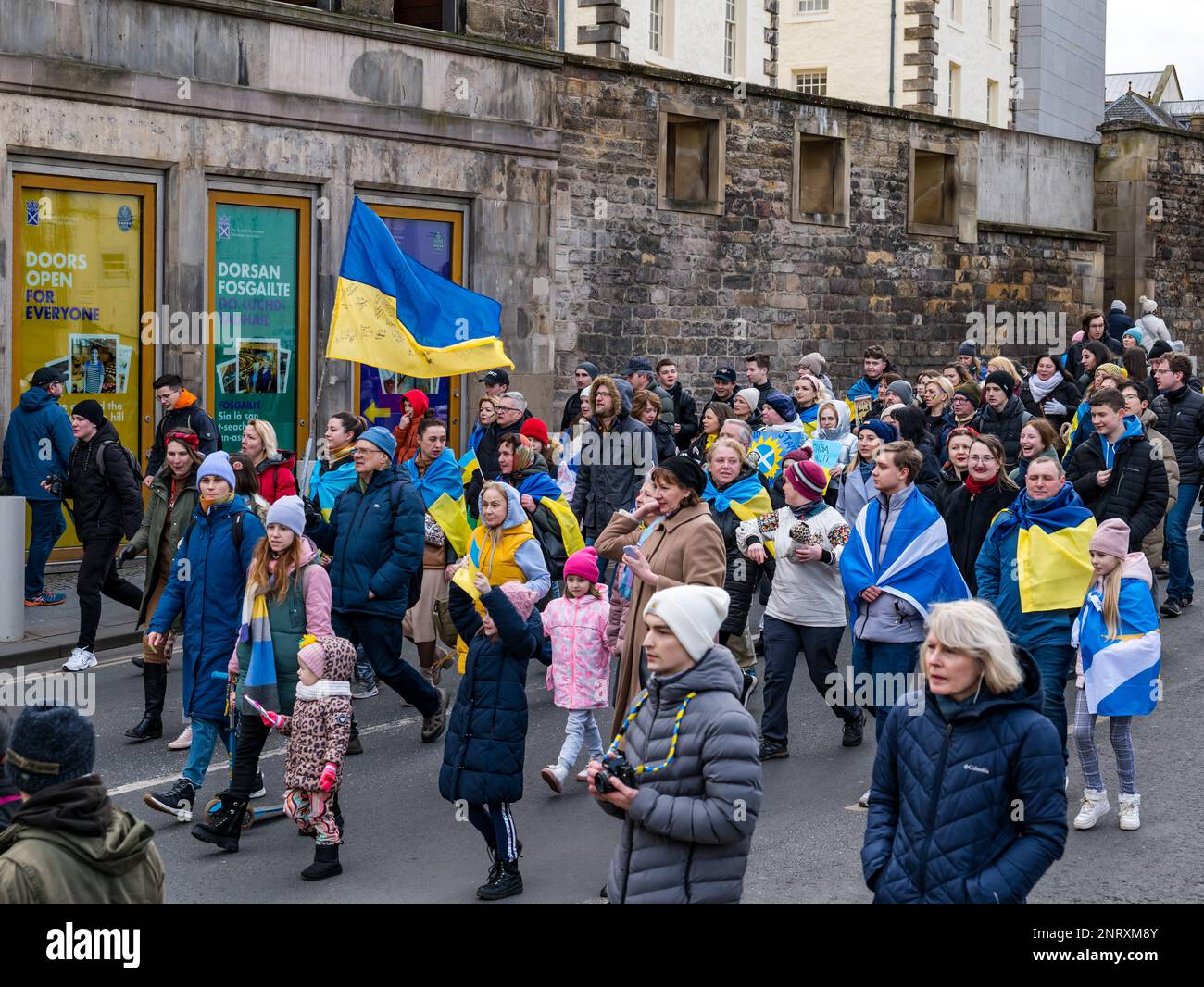 March in support of Ukraine and Ukrainians on anniversary of invasion ...