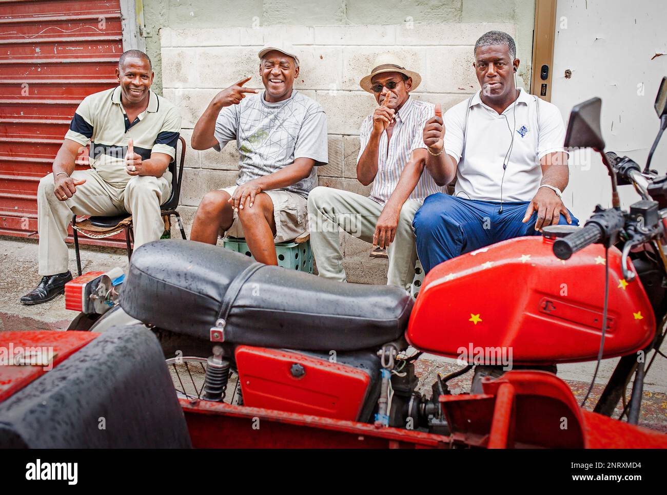 Friends, in Consulado street, Centro Habana district, La Habana, Cuba ...