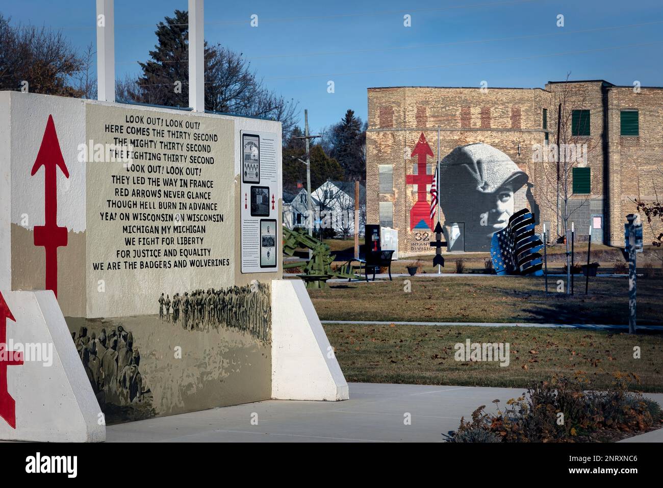The Mourning Sun Memorial, dedicated to the Wisconsin National Guard ...
