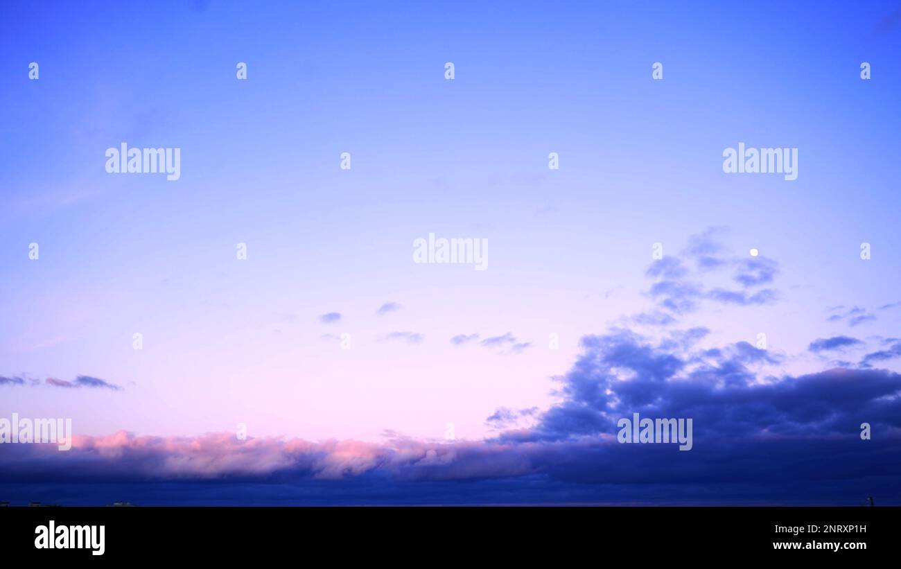 Time lapse Colorful dark clouds during sunrise. Beautiful light of ...