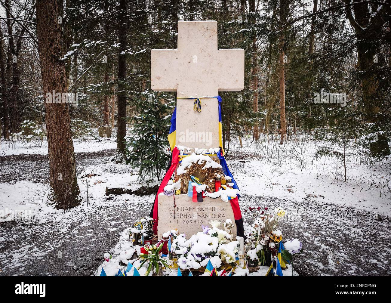 Munich, Bavaria, Germany. 27th Feb, 2023. The grave of Ukrainian ...