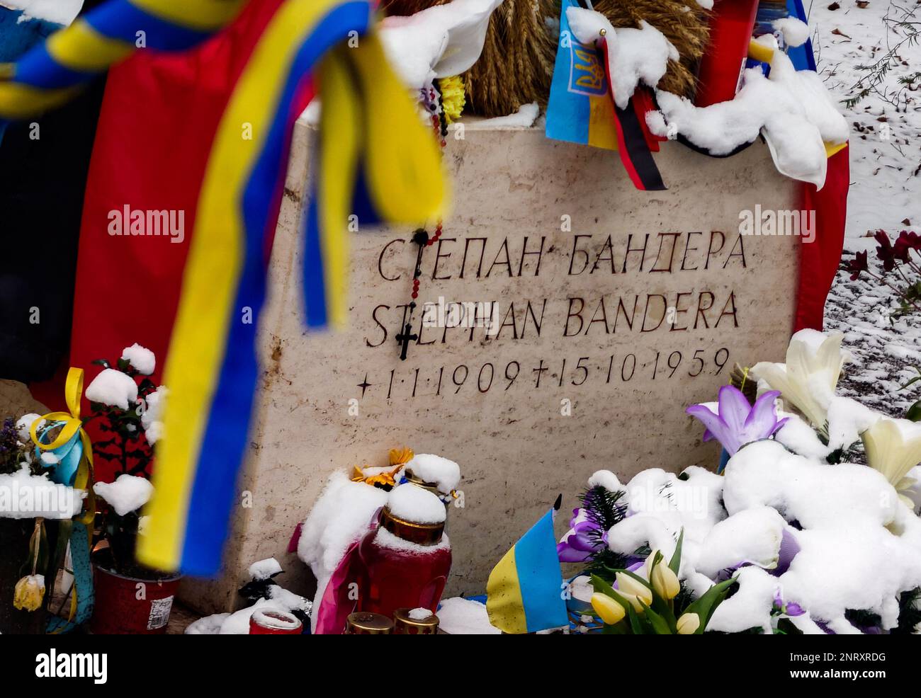 Munich, Bavaria, Germany. 27th Feb, 2023. The grave of Ukrainian ...