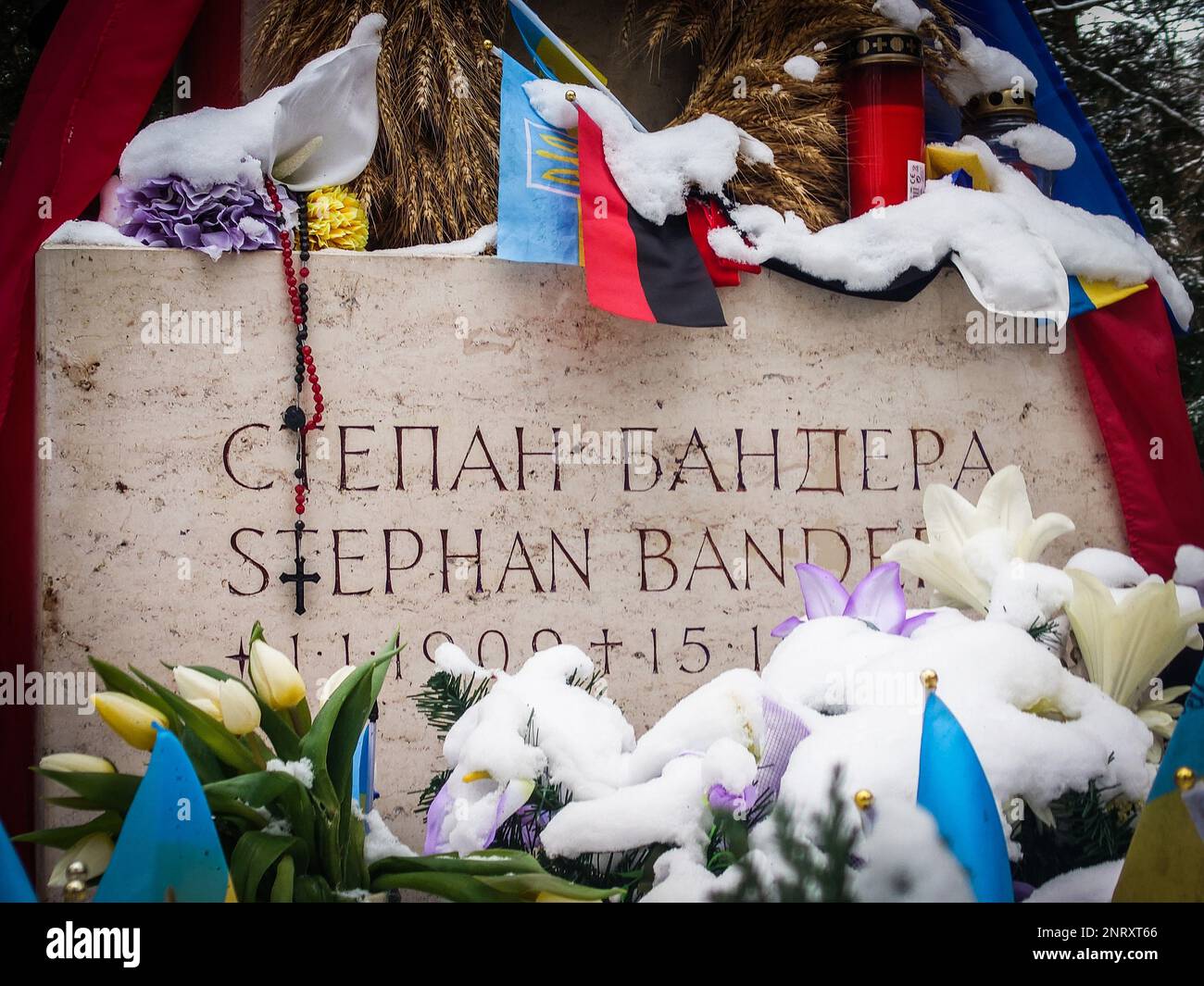 Munich, Bavaria, Germany. 27th Feb, 2023. The grave of Ukrainian ...